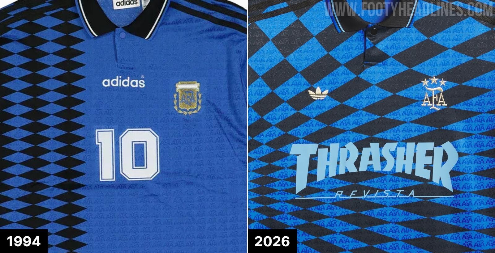 Adidas x Thrasher x Argentinien „WM 1994“ – Trikot + Fußballschuhe ...